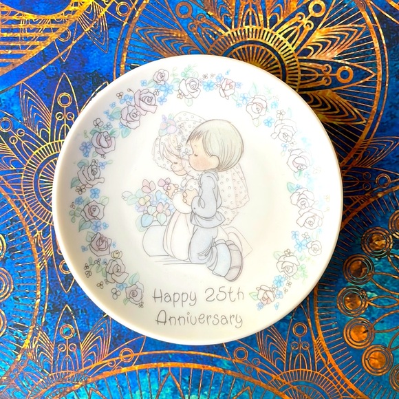 Precious Moments | Accents | Precious Moments 25th Anniversary Plate ...